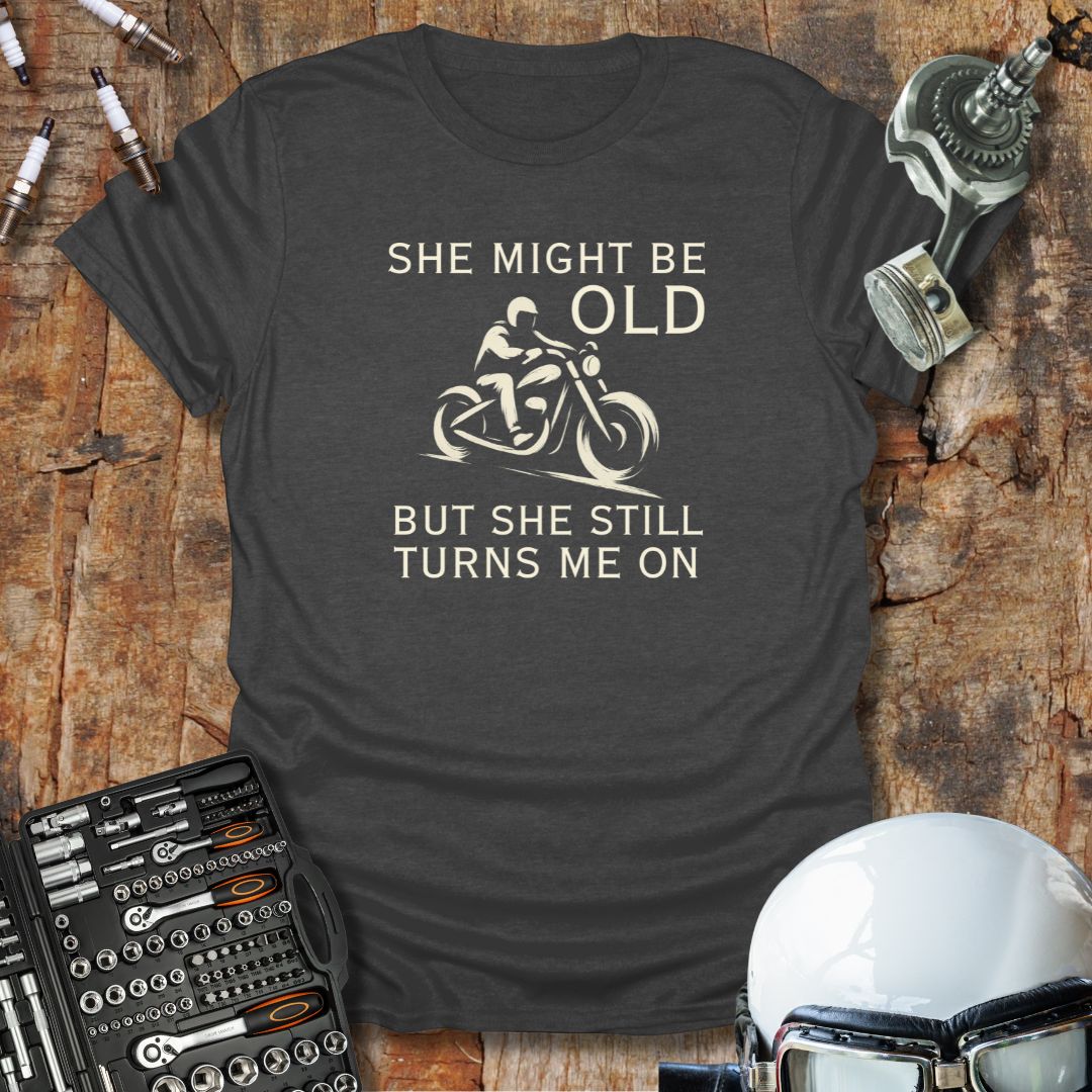 She Turns Me On T-Shirt – Throttle Mad Design