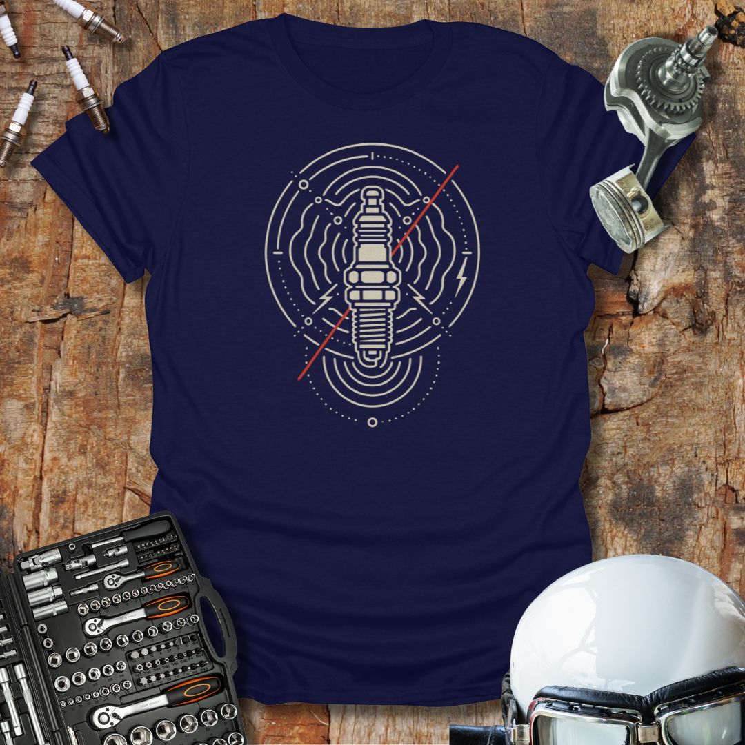Ignition Geometry T-Shirt – Throttle Mad Design